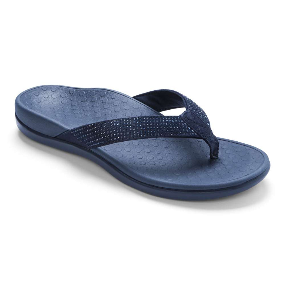 Islander Toe Post Sandal - Navy – Comfort Co Shoes New Zealand